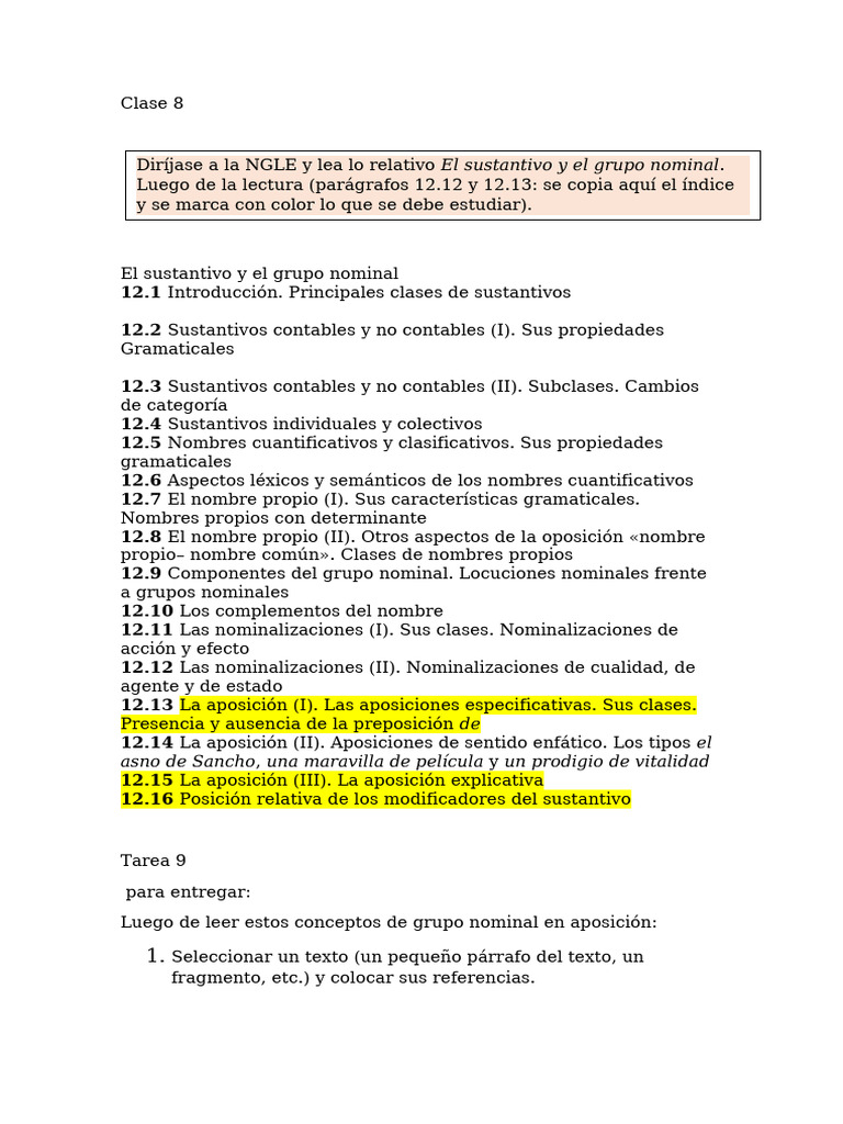 Aposiciones: Explicativas y Especificativas | PDF