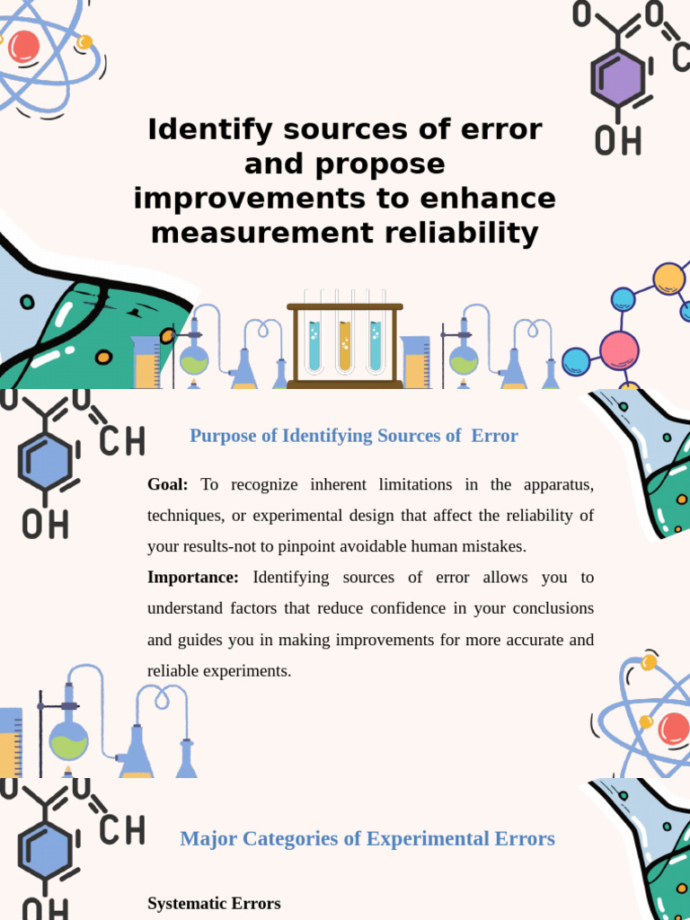 Chem 1 Sources of Error | PDF | Observational Error | Experiment
