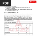 IB ACIO 2025 Full Detailed Syllabus | PDF | Cognition