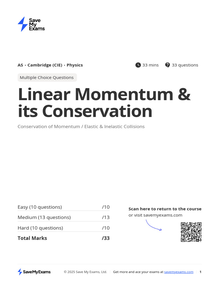 3 3 Linear Momentum and Its Conservation PxrJKHK9GcbhM3gk | PDF ...