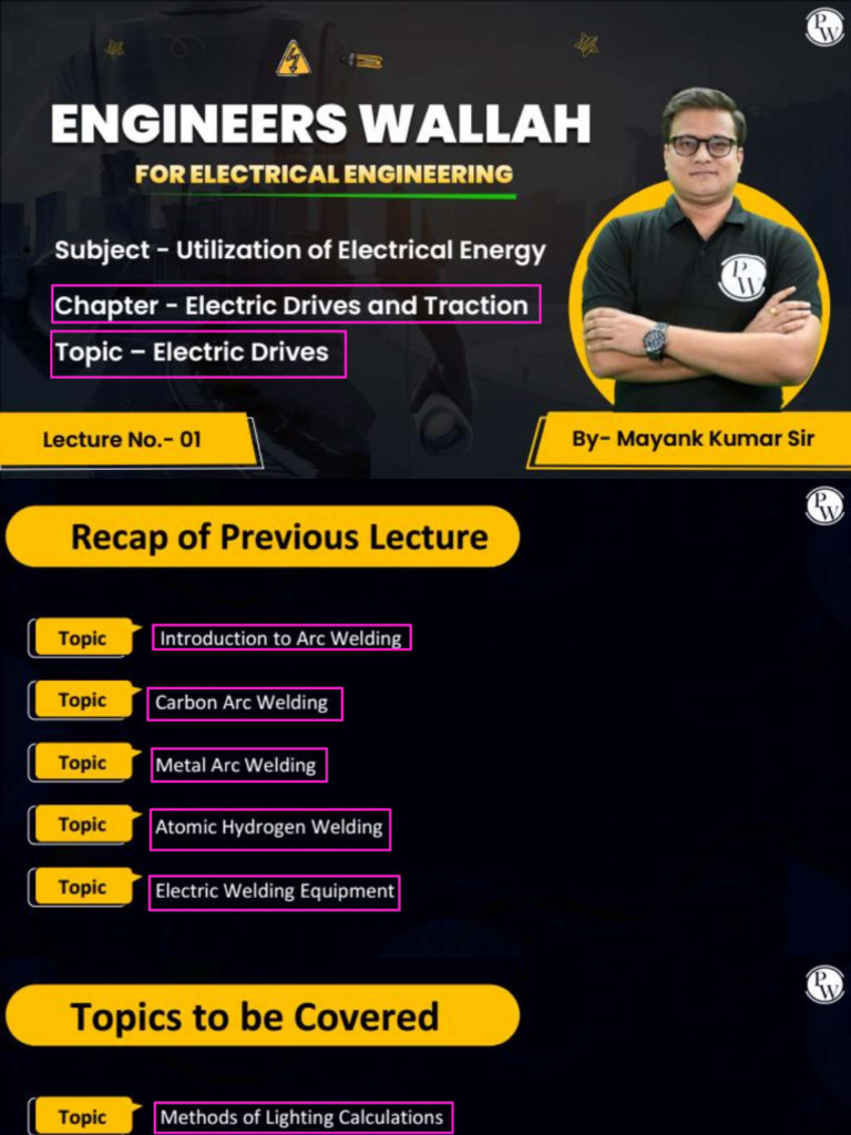 Electric Drives and Traction 01 - Class Notes | PDF