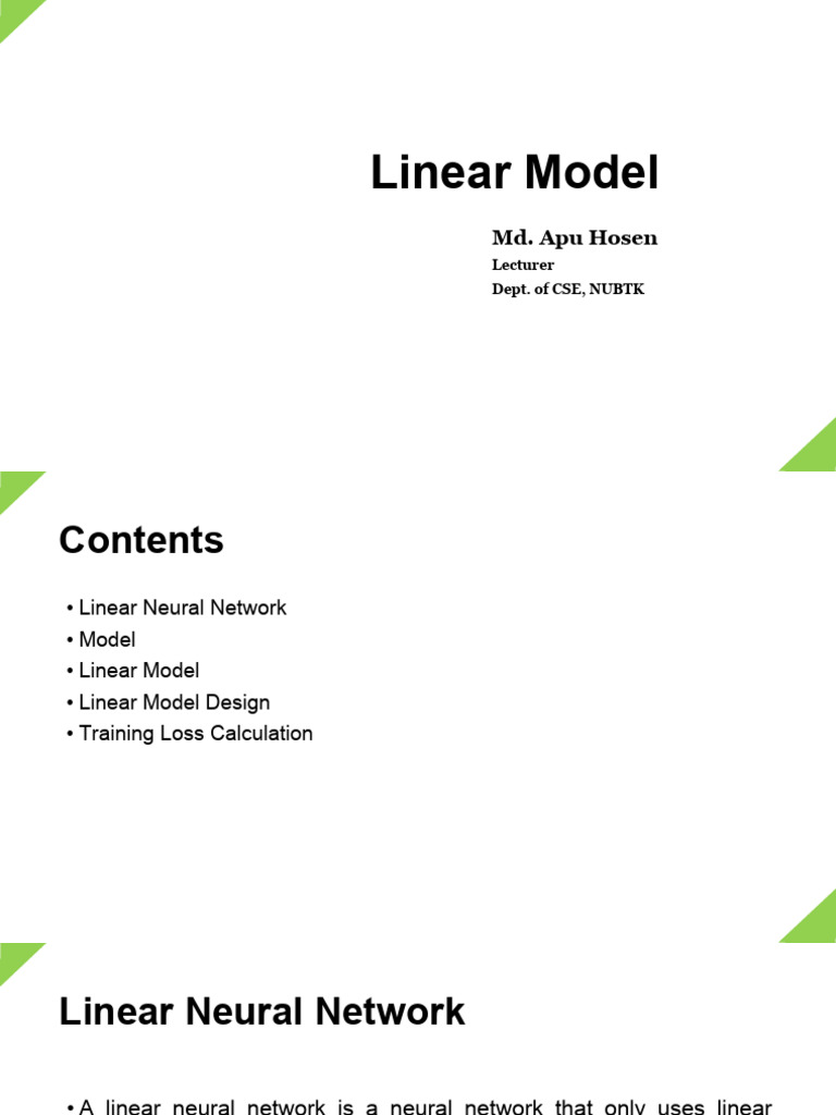 Understanding Linear Models in ML | PDF | Mean Squared Error | Machine ...