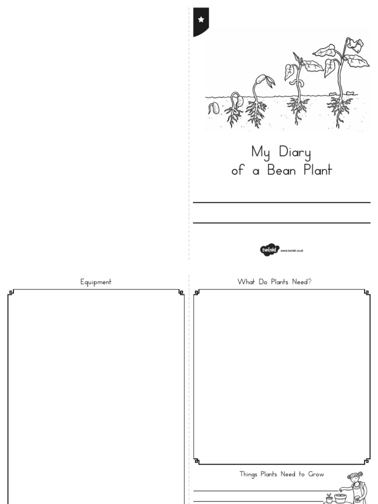 AU T 3144 My Diary of A Bean Plant Ver 1 | PDF
