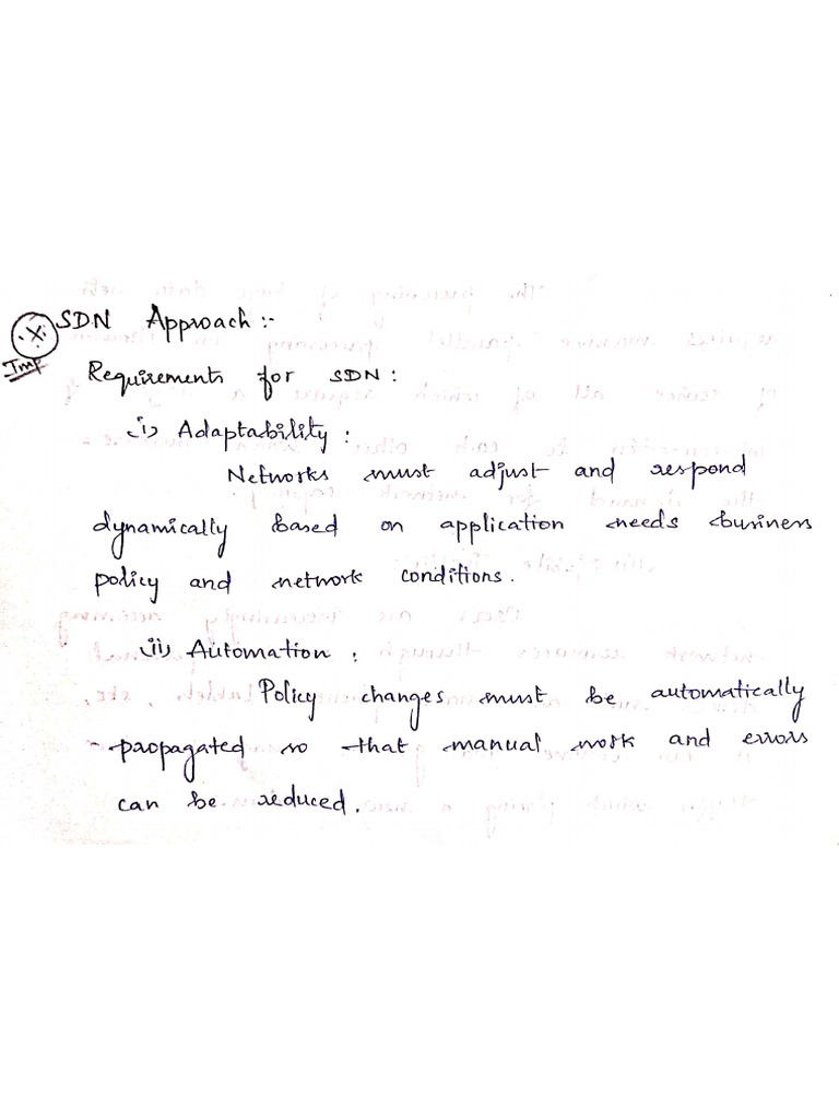 SDN Approach Notes | PDF