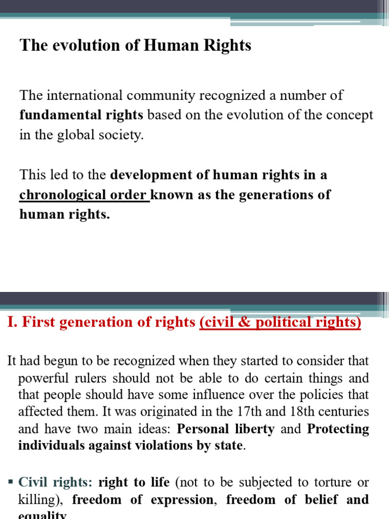 Topic 6 - The Evolution of Human Rights | PDF