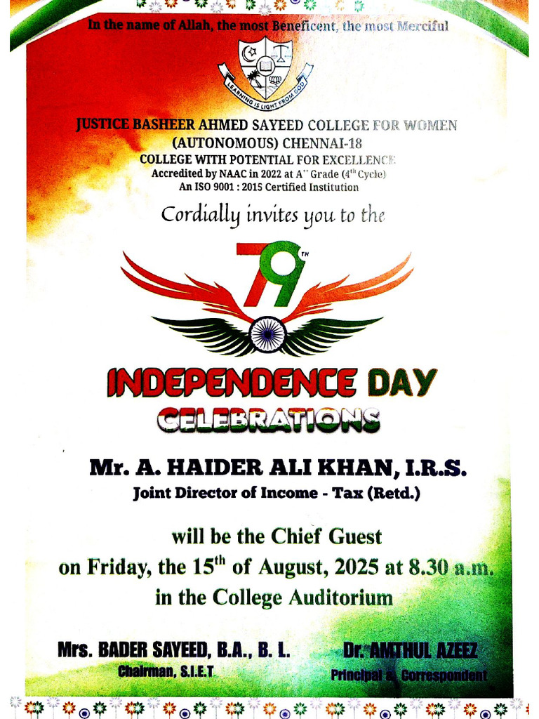 Independence Day Invitation Card | PDF