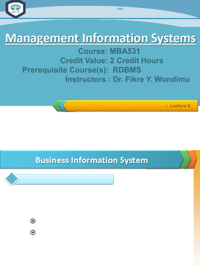 OMBA531 Presentation Enterprise Applications Architecture Lecture 6A | PDF | System | Accounting