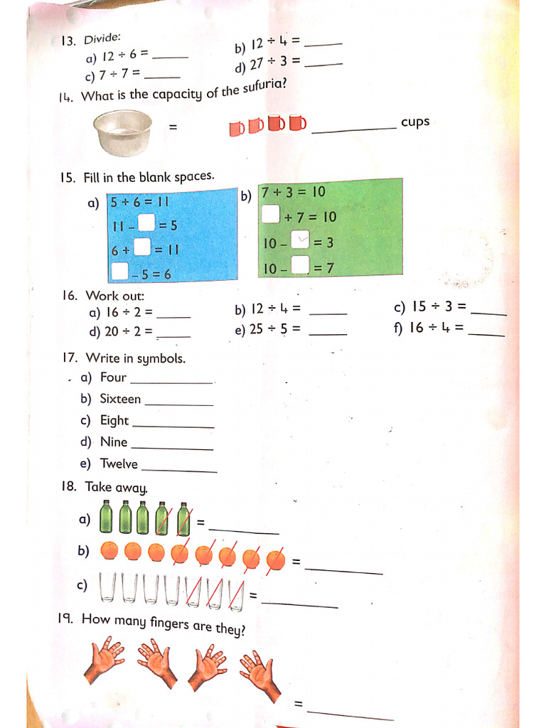 Maths Holiday Assessment | PDF