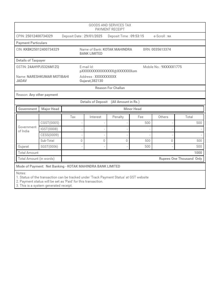GST-Challan Receipt (5) (1) | PDF