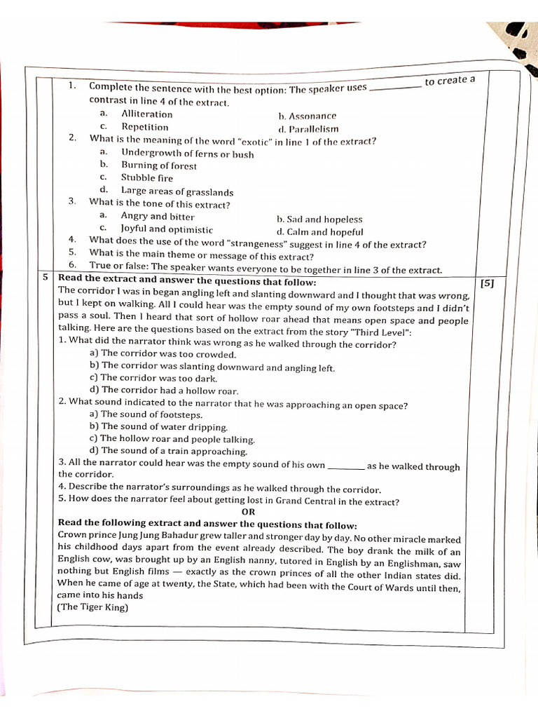 Cbse Class Xii English Revision Papers | PDF