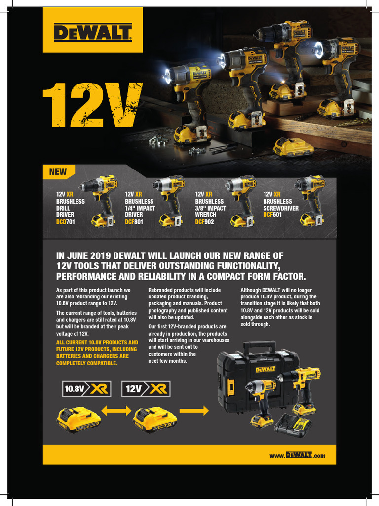DW Catalogs 12V Launch Flyer UK | PDF