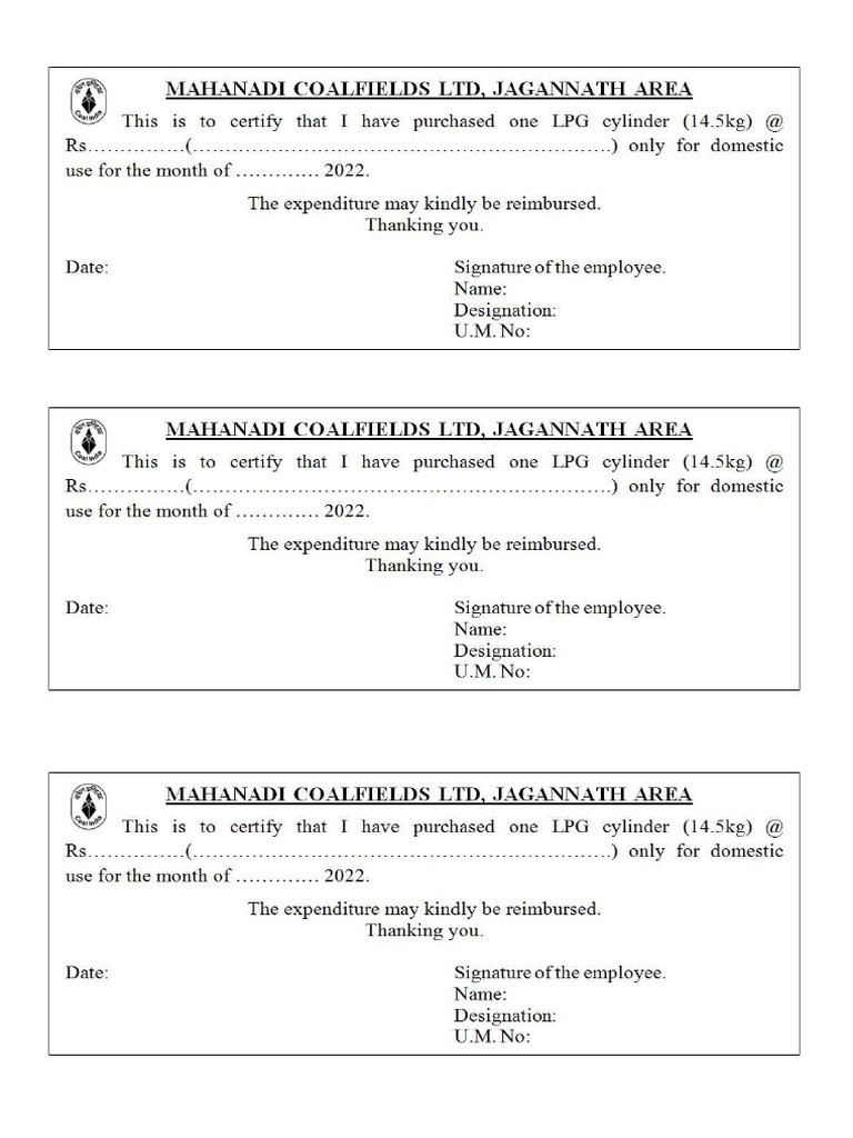 Gas Form | PDF