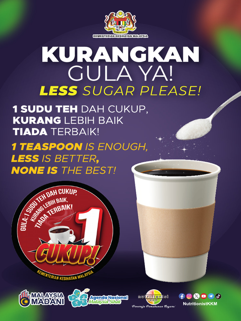 Sticker Advokasi Gula Di Vending Machine Saiz A5 | PDF