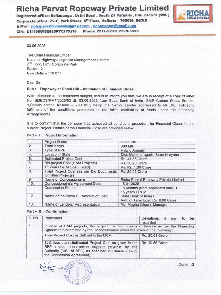 Letter Richa | PDF