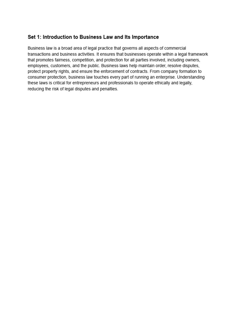 Business Laws and Obligations Lesson No. 12 | PDF