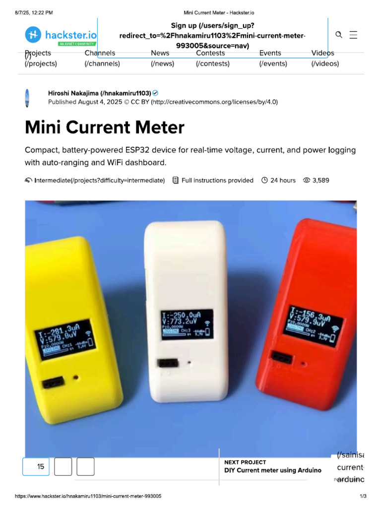 Mini Current Meter | PDF