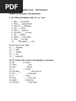 Basic English Worksheet - A and An | PDF