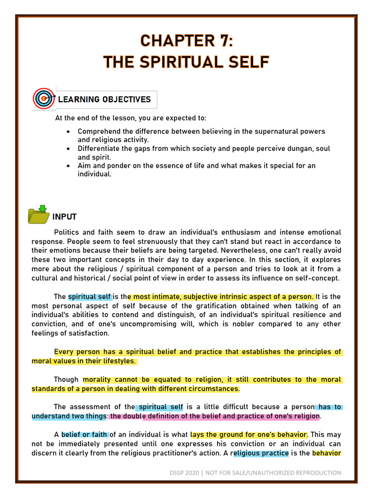 Understanding the Spiritual Self | PDF | Soul | Jesus