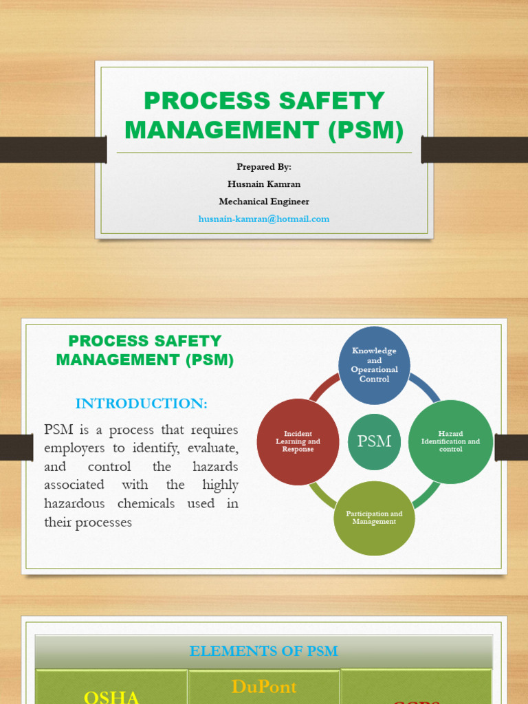 Overview of Process Safety Management | PDF | Safety | Occupational ...