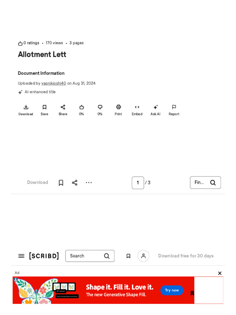 Allotment Letter Template | PDF