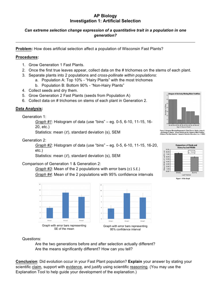 AP Bio Lab 1 Analysis | PDF