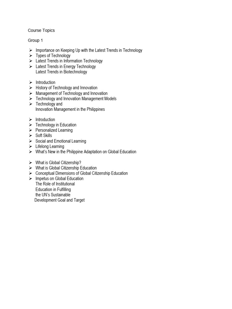 Technology and Education Trends Overview | PDF