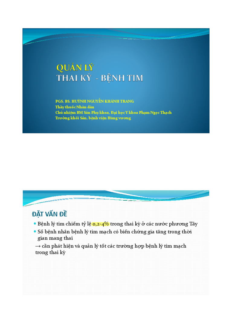 Bệnh Tim - Thai Kỳ | PDF