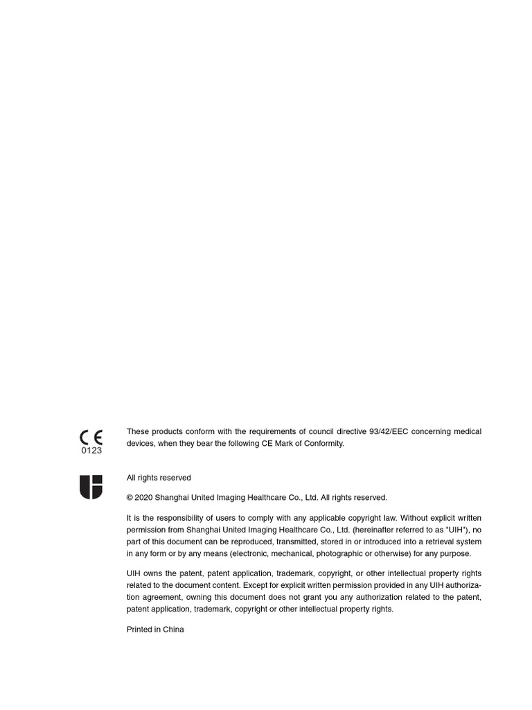 uMR 780 System Operator Manual | PDF | Medical Imaging | Magnetic ...