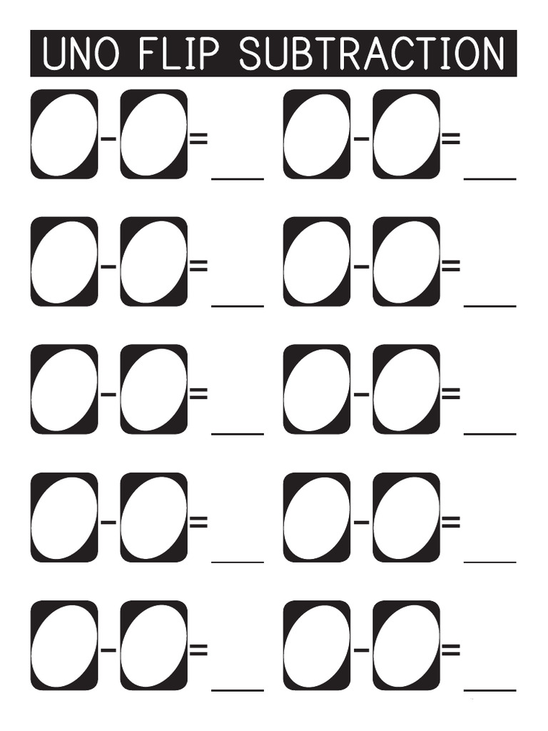 Uno Flip Game Record Sheet Childhood101 | PDF