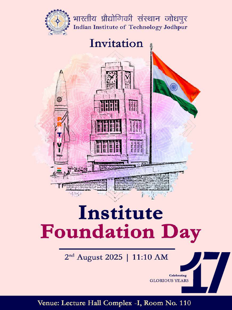 Foundation Day Invitation Card | PDF