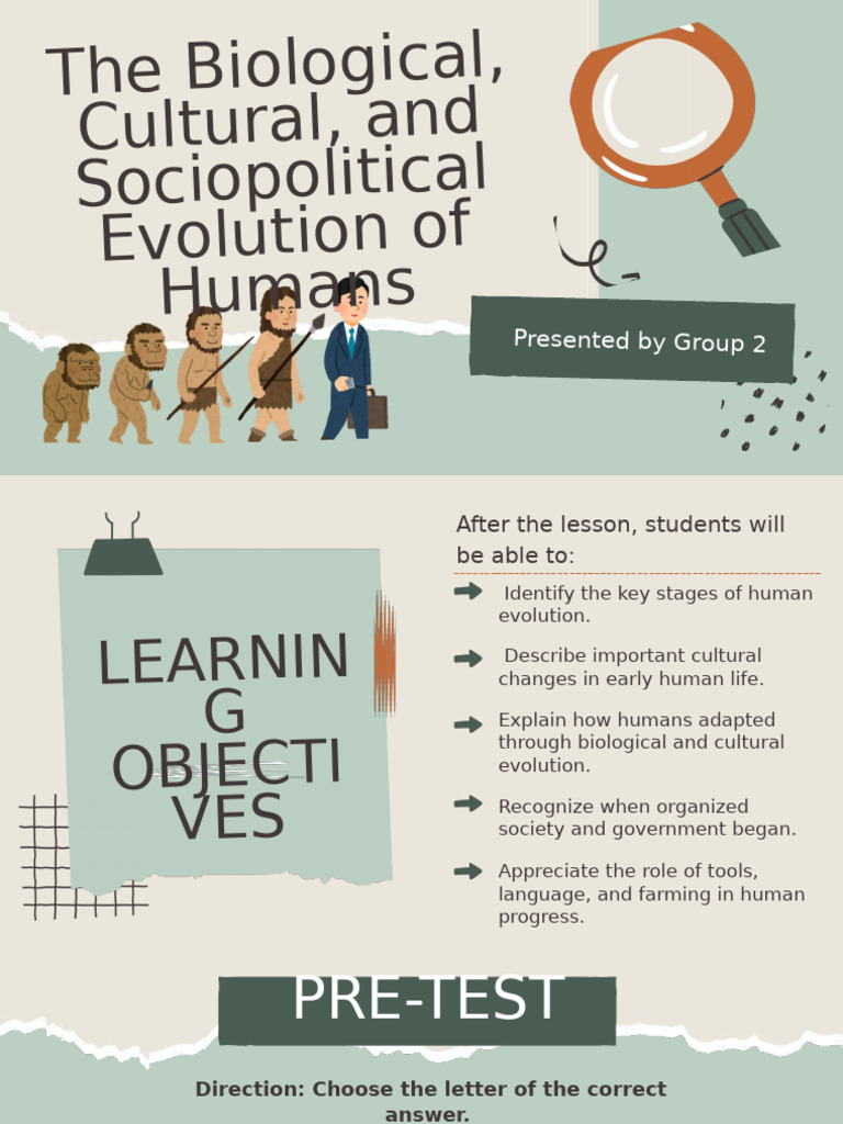 Evolution of Humans and Culture | PDF | Stone Age | Human