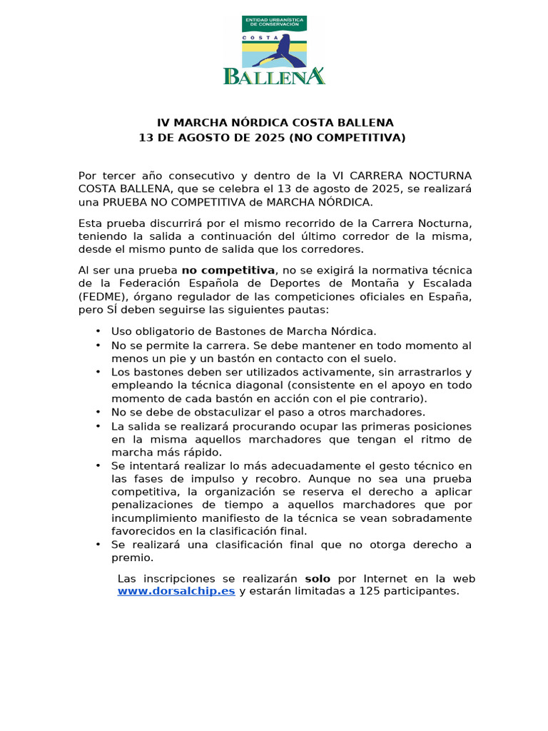 Reglamento v2 IV Marcha Nordica LPD | PDF | Internet