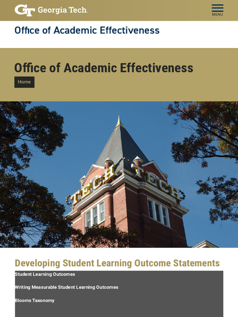 Office of Academic Effectiveness | PDF | Learning | Intelligence