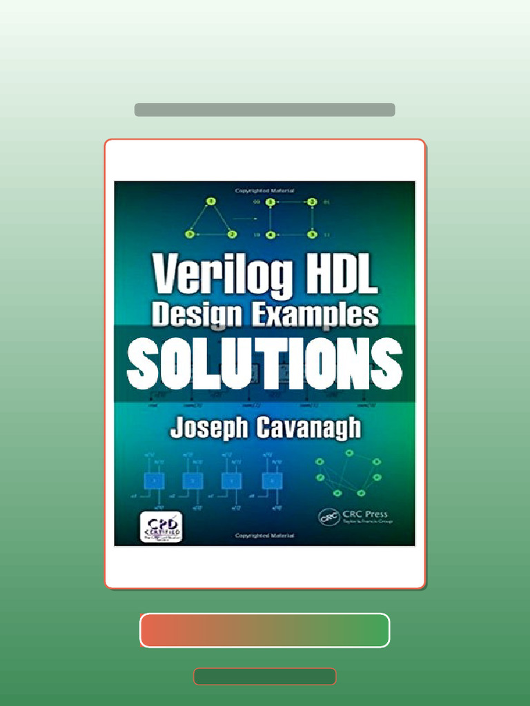 Verilog HDL Design Examples 1st Edition Cavanagh Ebook and TestBank ...
