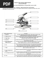 Labeled Diagram of Microscope Parts | PDF | Microscope | Optical Devices