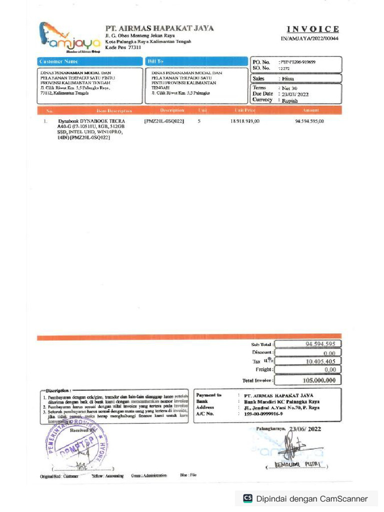 Dokumen PBJ Tahun 2022 - 2023 | PDF