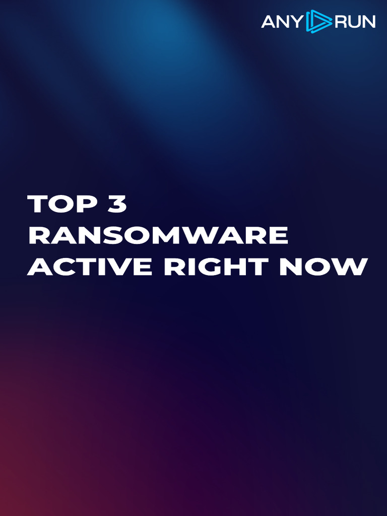 Top Ransomware Active Right Now | PDF