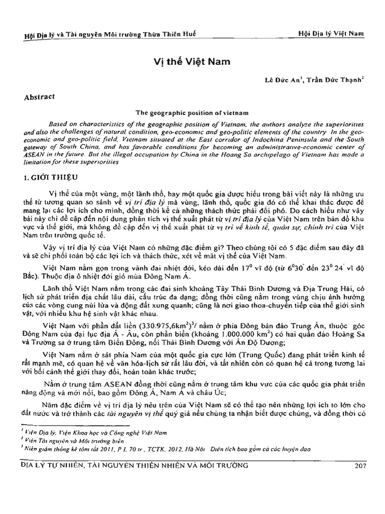 VI The Viet Nam | PDF | Vietnam | Vietnamese People