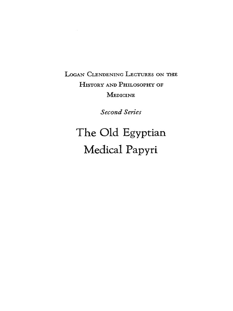 Egyptian Medical Papyri Insights | PDF | Papyrus | Grain (Unit)