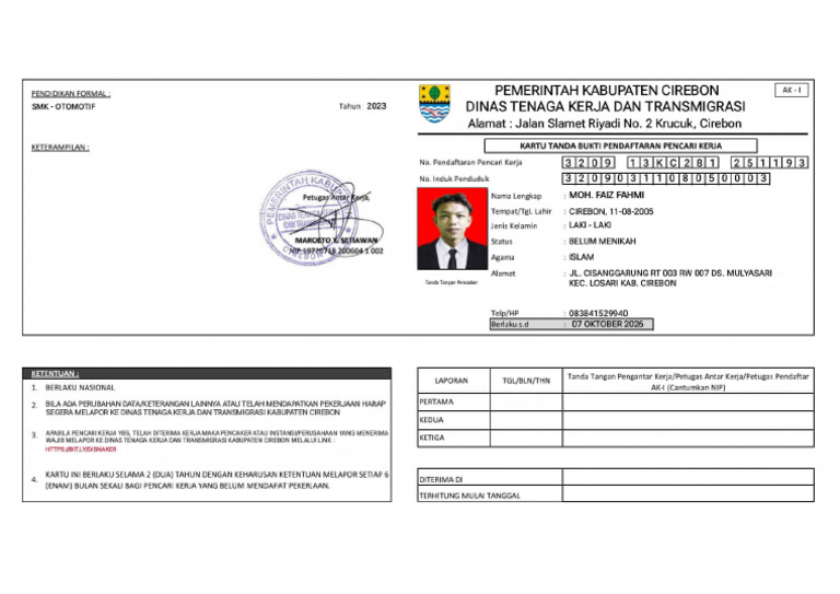 Kartu Kuning - Moh. Faiz Fahmi | PDF