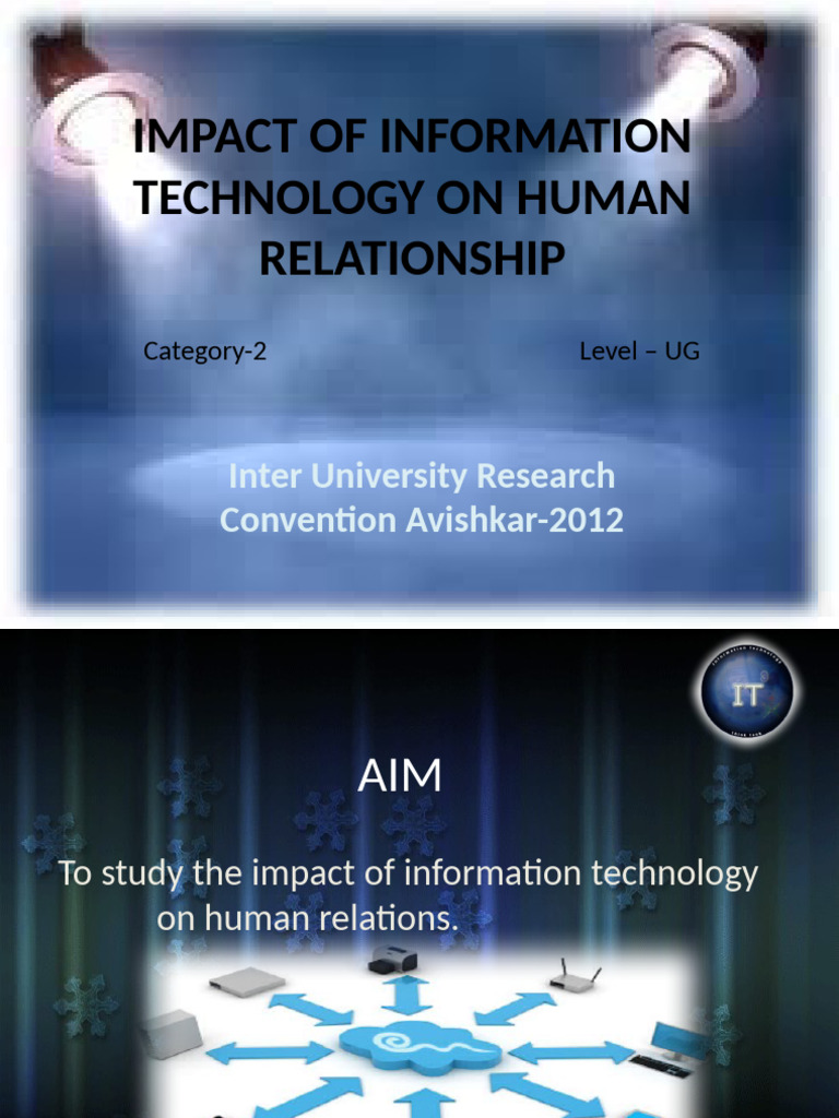 Impact of Information Technology On Human Relationship-Pallavi | PDF