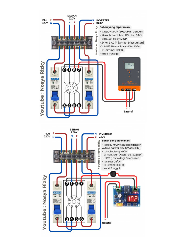 Skema Terminal Relay MK2P dan Fungsinya | PDF