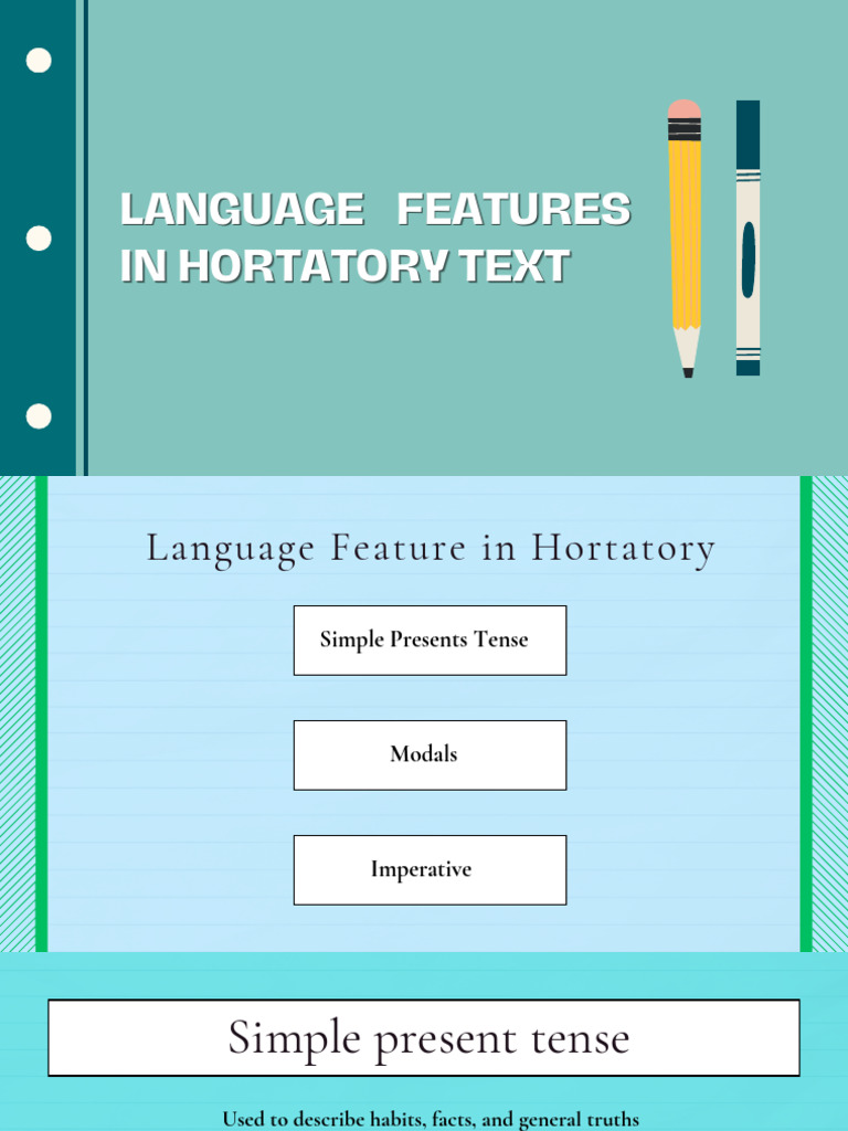 Language Features in Hortatory Text | PDF