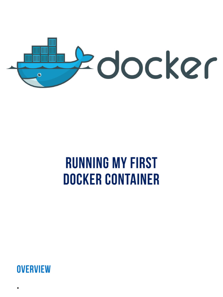 01_Running My First Docker Container | PDF | Computer Engineering | System Software