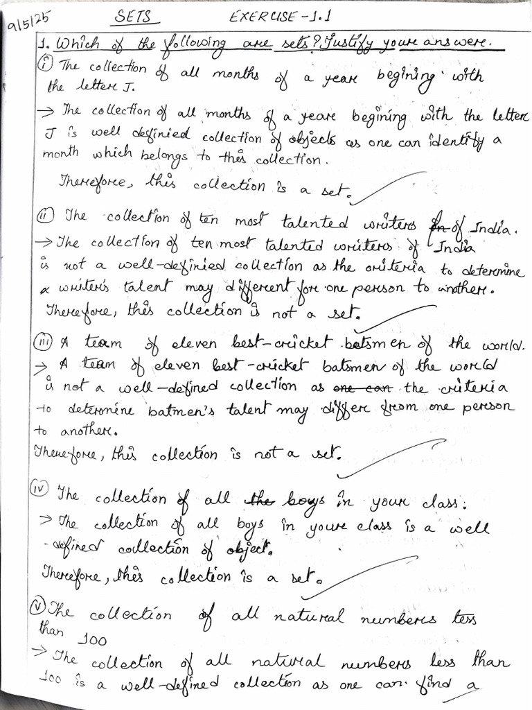 Chapter 1 SET Exercise Solutions | PDF