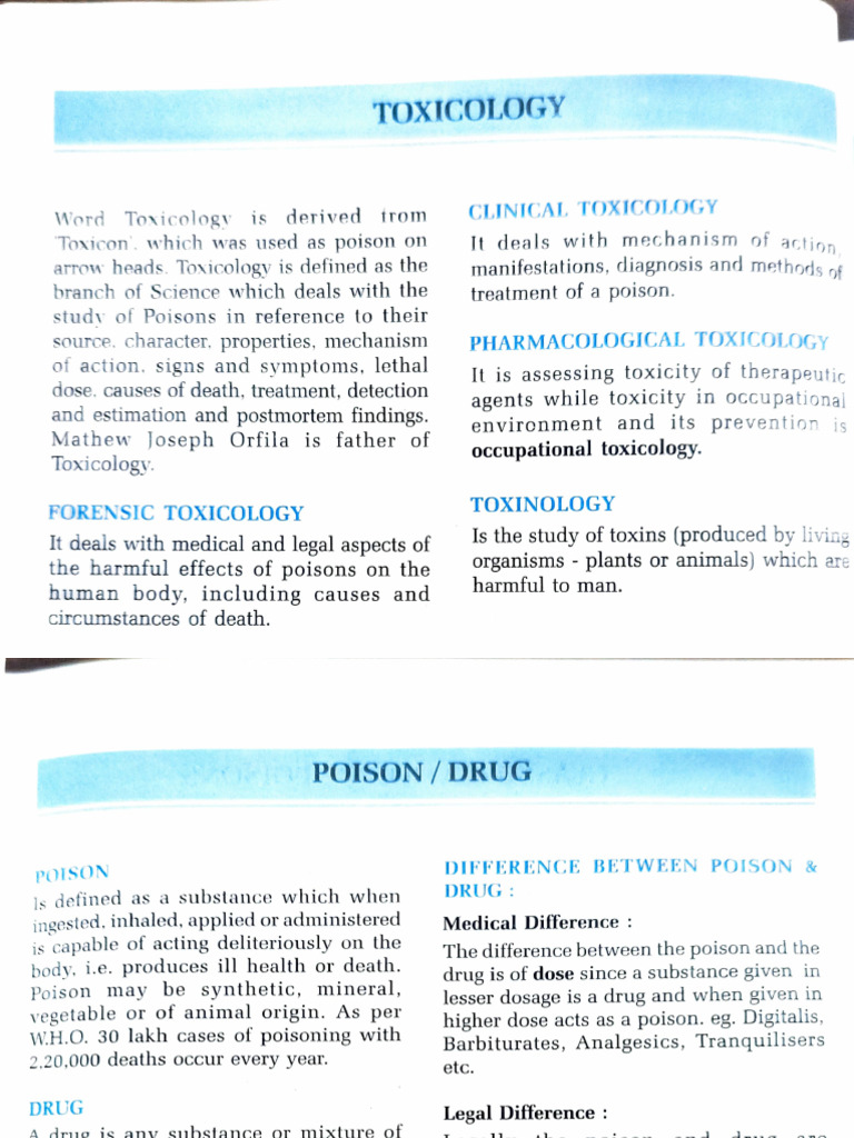 Toxicology | PDF | Poison | Toxicology