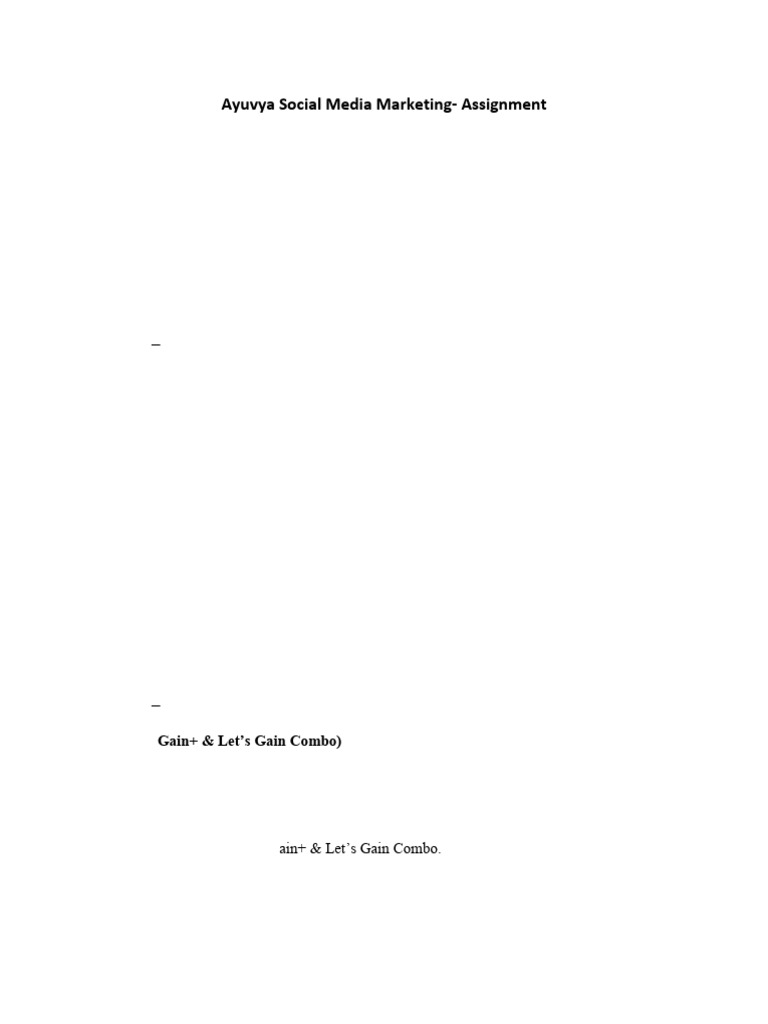 Ahpl Social Media Assignment | PDF