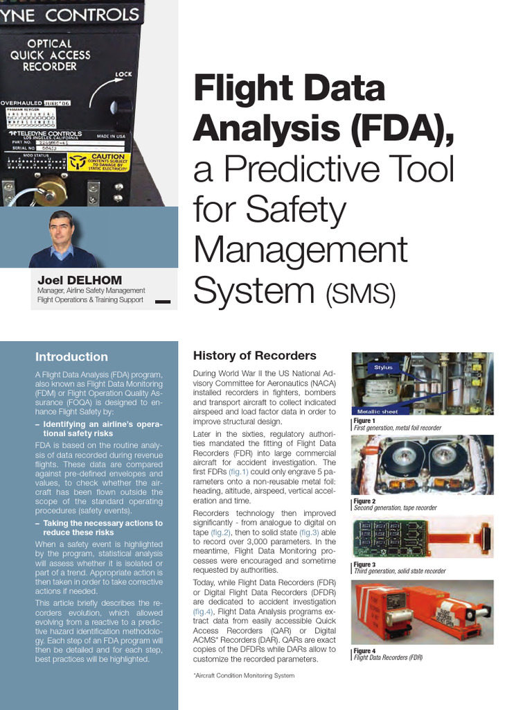 Flight Data Analysis FDA A Predictive Tool For Safety Management System Sms | PDF | Flight ...