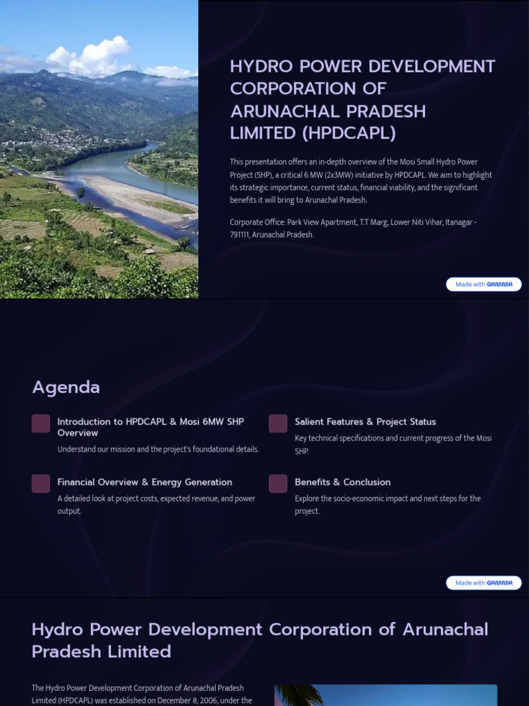 Mosi Small Hydro Power Project Overview | PDF | Hydroelectricity ...