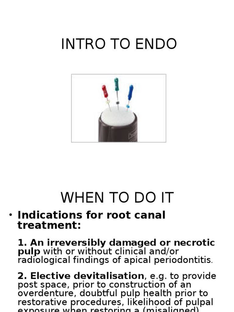 Intro To Endo | PDF | Tooth | Mouth